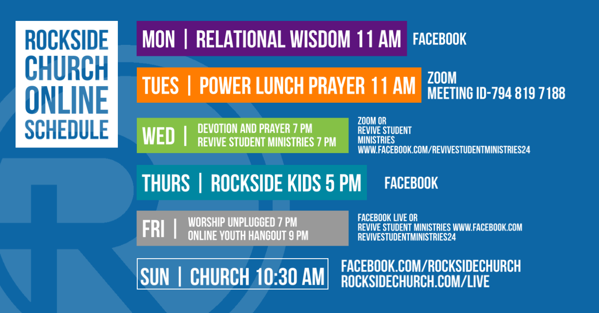 Rockside Church | Weekly Schedule